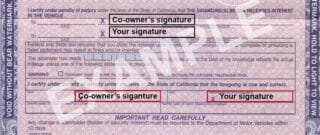 If Two Names Are On A Car Title Can One Person Sell It?