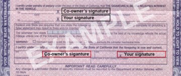 If Two Names Are On A Car Title Can One Person Sell It?